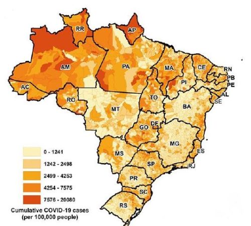 Mapping the spread of COVID-19 in Brazil - Explore Magazine